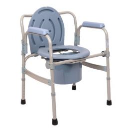 Al Essa Steel Commode Chair Without Wheels, Weight Capacity 125 Kg